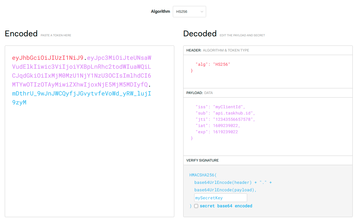 Request API Authenticate | Wiki Taskhub