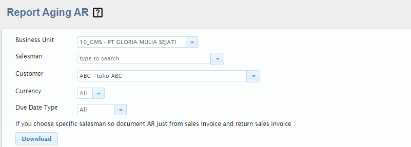 Report Aging Account Receivable | Wiki Taskhub